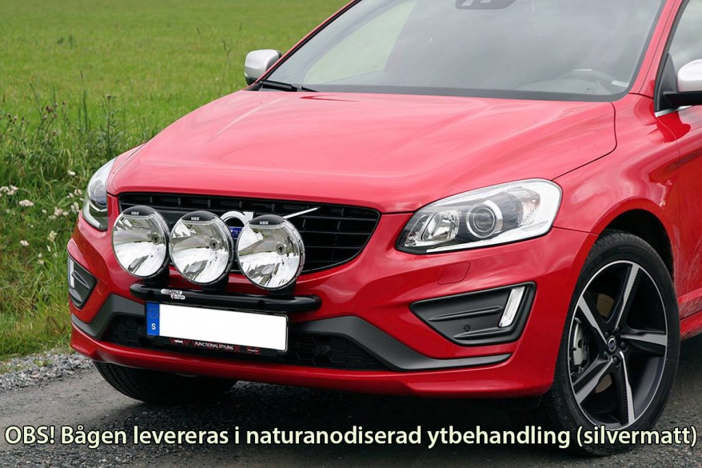 Extraljusfäste i Aluminium för 3 extraljus till Volvo XC60 2008-2016 ...
